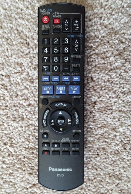 Panasonic EUR7659T80 DVD Recorder Remote Control OEM Dmr-ez47v Dmr ...