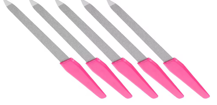 Small Metal Nail File 6" Diamond Dusted Coarse Nail Files Manicure ...