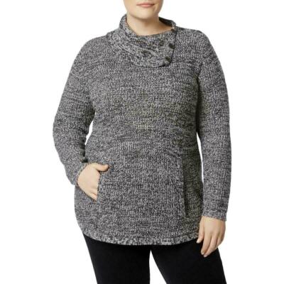 (NWT) Style&Co. Women's Plus Size 2X Black/White Marled Envelope Neck ...