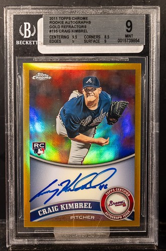 Craig Kimbrell 2011 Topps Chrome Gold Refractor RC Auto 1/50 BGS 9 | eBay