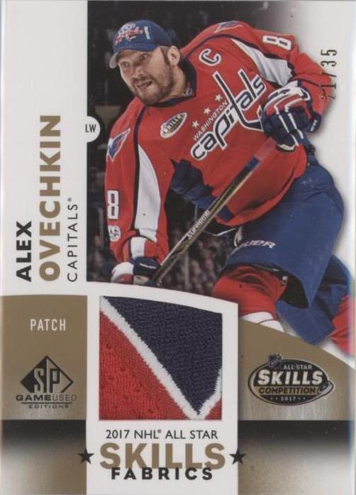 2017-18 SP Game Used - 2017 Nhl All-Star Skills Fabrics Alex Ovechkin # ...