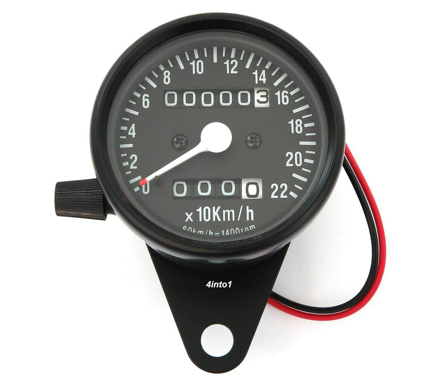 Mini Speedometer w/ Trip Meter - 1400:60 - Black - KMH | eBay