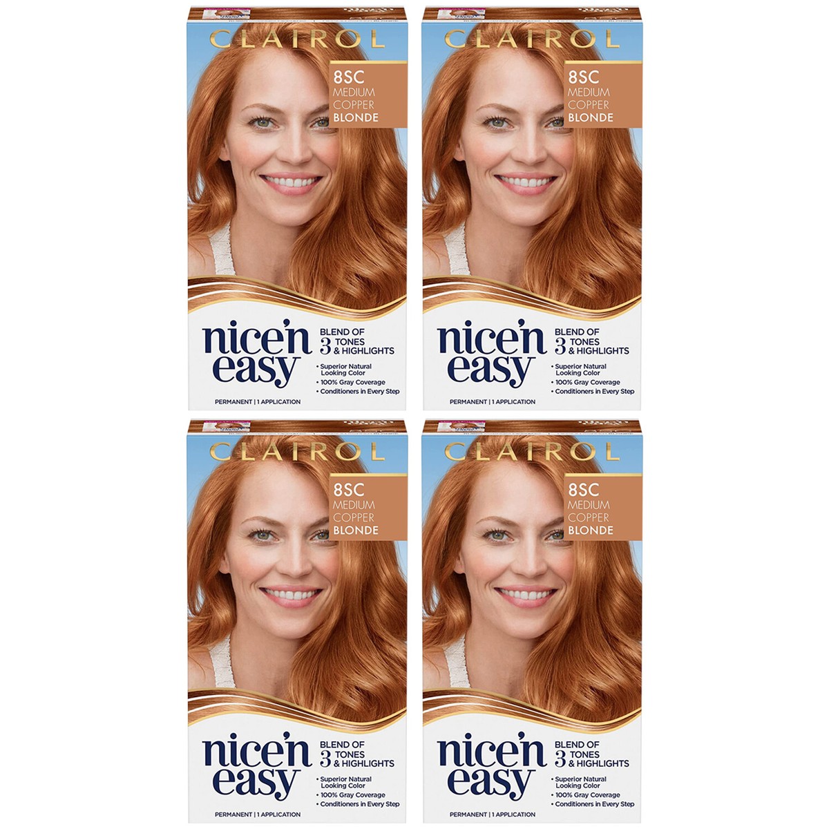 Medium Copper Blonde With Highlights