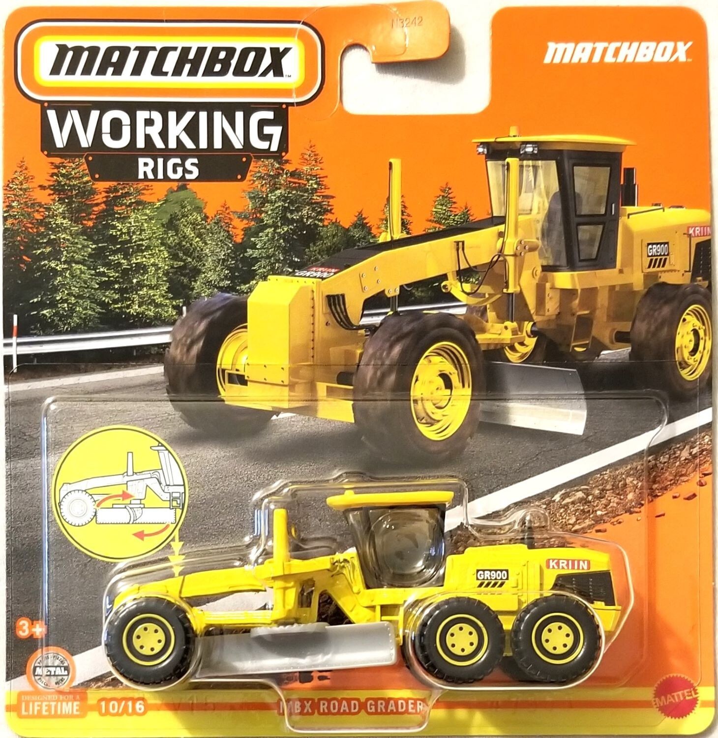 Matchbox - 2024 Working Rigs 10/16 MBX Road Grader (BBHVV15) | eBay