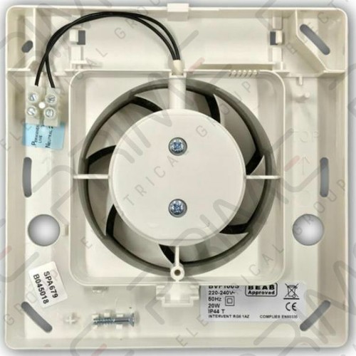 Intervent BVF100S Axial Extractor Fan 100mm / 4 Inch (Standard Model ...