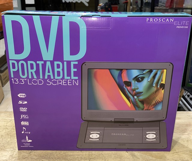Proscan Elite 13.3" Portable DVD Player PEDVD1332 Black for sale online | eBay
