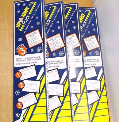 4 Pack, Up-N-Away 04100 Christmas Holiday Light Track System Kits-128 ...