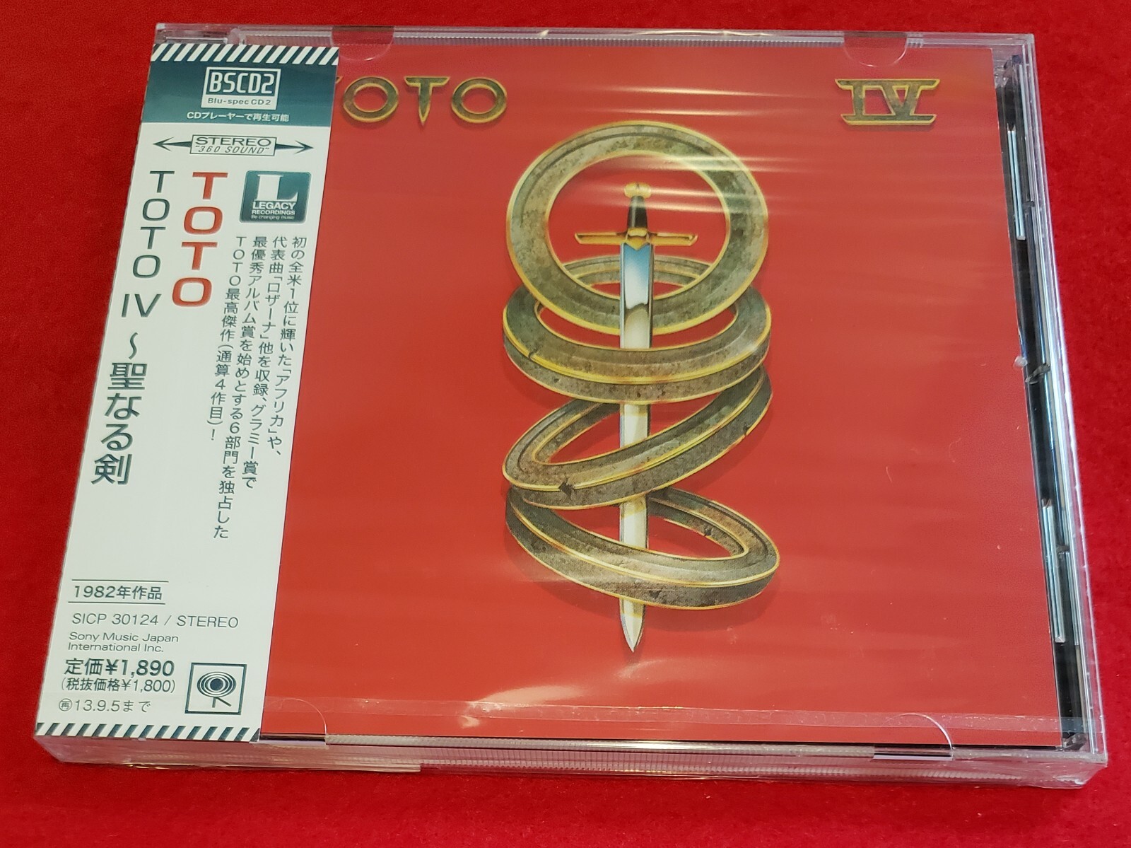TOTO - IV - Japan Jewel Case Blu-Spec2 CD- SICP-30124 4547366190434| eBay