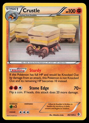 Crustle 85/149 Boundaries Crossed Holo Rare Pokemon Card | eBay