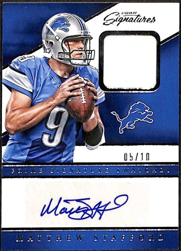 2016 Panini Prime Signatures - Prime Signature Swatches Matthew ...
