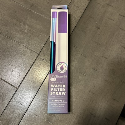LifeStraw Sip – Reusable Stainless Steel Water Filter Drinking Straw ...