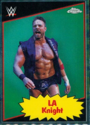 2025 Topps Chrome WWE LA Knight "1985 Topps" Card #85TC-LA | eBay