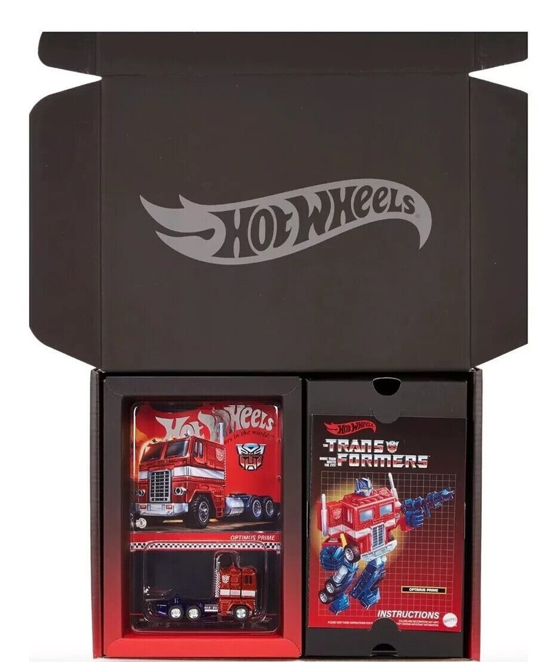 Hot Wheels Transformers Optimus Prime Die-Cast Generation 1 Edition New ...