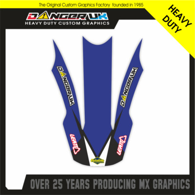 YAMAHA YZ 125 250 YZF 250 450 FRONT MUDGUARD FENDER GRAPHICS DECALS ...