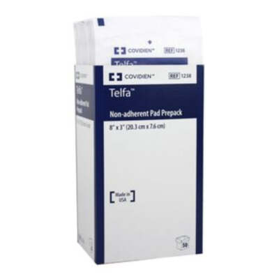New! 50 ct. TELFA NON-ADHERENT PAD PREPACK Dressing Bandaging Size 8" x ...
