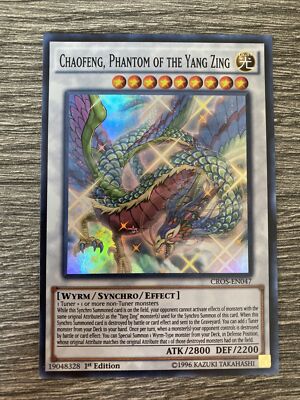 Yu-Gi-Oh! Chaofeng, Phantom of the Yang Zing Super CROS-EN047 1st Ed NM ...