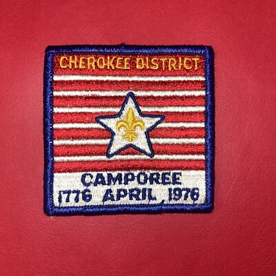 1976 Cherokee District Boy Scout Camporee Patch US Bicentennial BSA ...