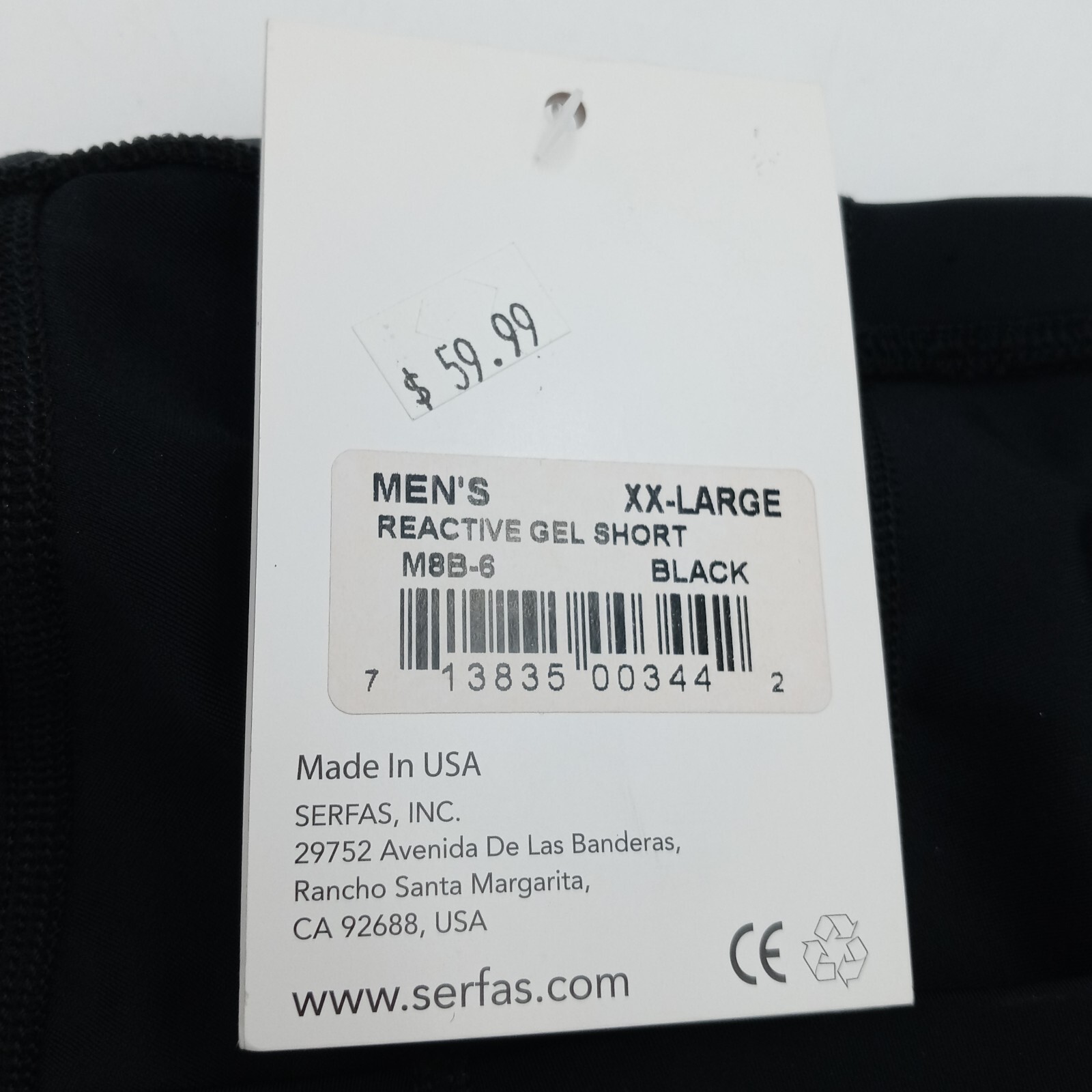 Serfas Black Gel Bicycle Touring Shorts Men's XX Large | eBay