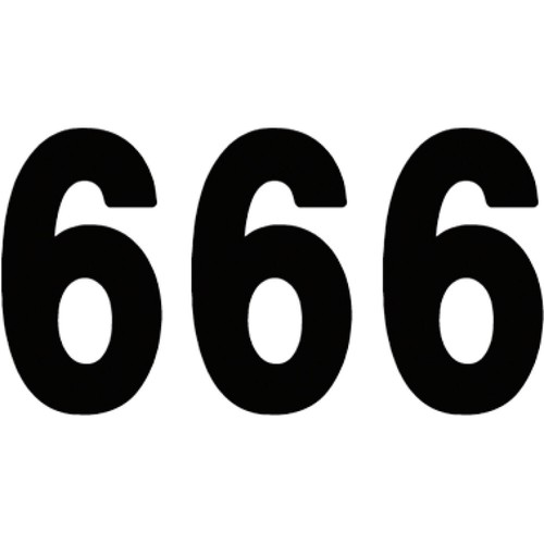 Factory Effex Pro Number 6 - Black - 8" | 02-4366 | eBay