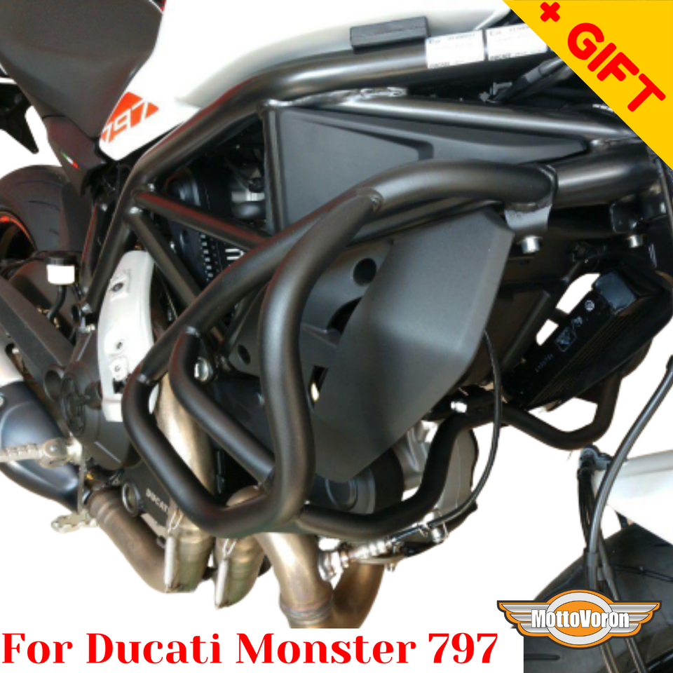 For Ducati Monster 797 engine guard Ducati 797 crash bars, Bonus | eBay