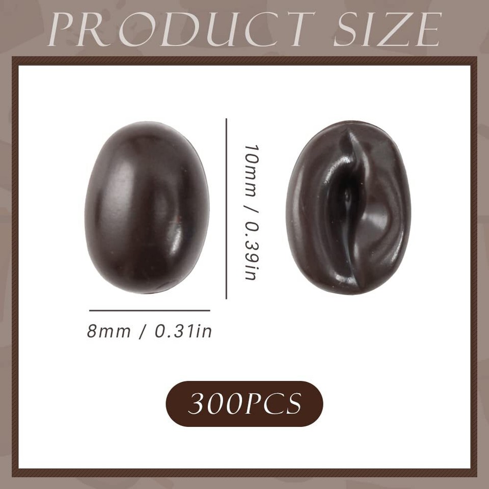 Artificial Coffee Beans 300pcs Simulation Fake Coffee Beans For Home ...