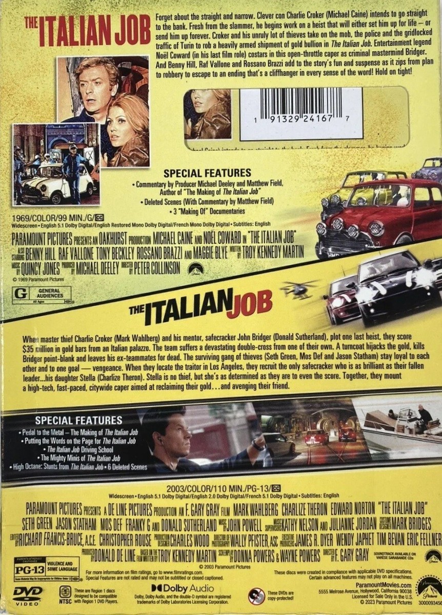 The Italian Job 1969 Dvd