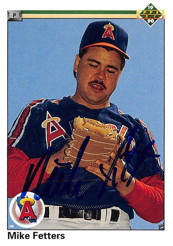 Mike Fetters autographed Baseball Card (California Angels) 1990 Upper ...