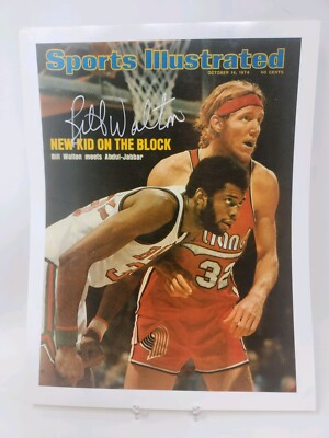 1974 Sports Illustrated Cover Bill Walton Signed 8.5x11 Photo COA BUF ...