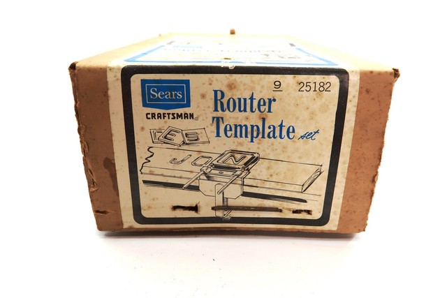 Vintage Sears Craftsman Router Template Set #9 25182 for sale online | eBay