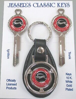 Red Chevrolet IMPALA Deluxe Classic White Gold B-10 Keys Set 1961 1962 ...