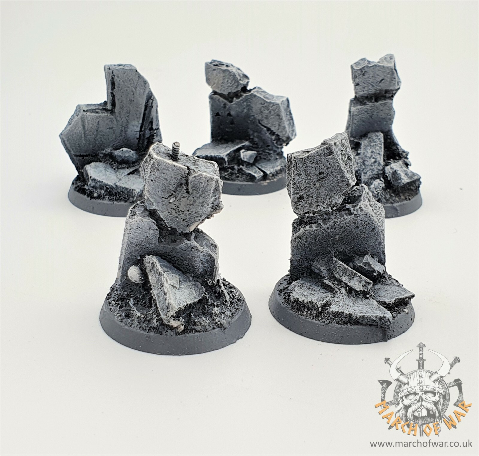32mm jump flight resin Urban Rubble bases, horus heresy space marine ...