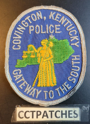COVINGTON, KENTUCKY POLICE GRAY BORDER SHOULDER PATCH KY | eBay