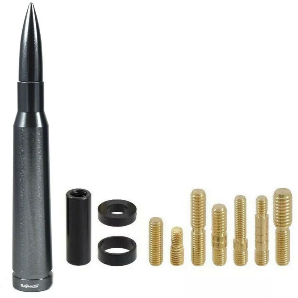 VMS Bullet Antenna Gunmetal for Jeep Wrangler and Gladiator For Dodge ...