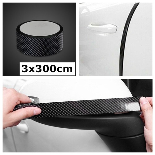 3cm Car Door Carbon Fiber Sill Scuff Anti Scratch Tape Protection Film ...