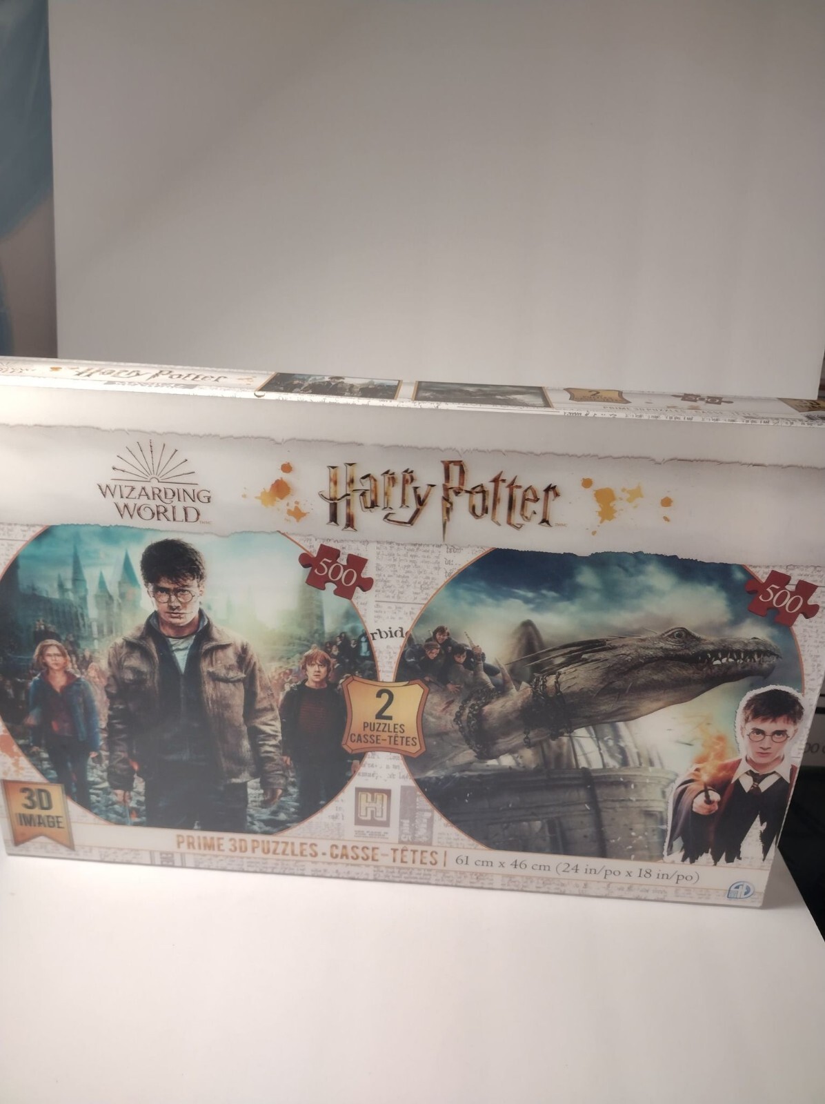 Harry Potter Prime 3D puzzle 2 pack 1000 piece 500 pc each Wizarding ...