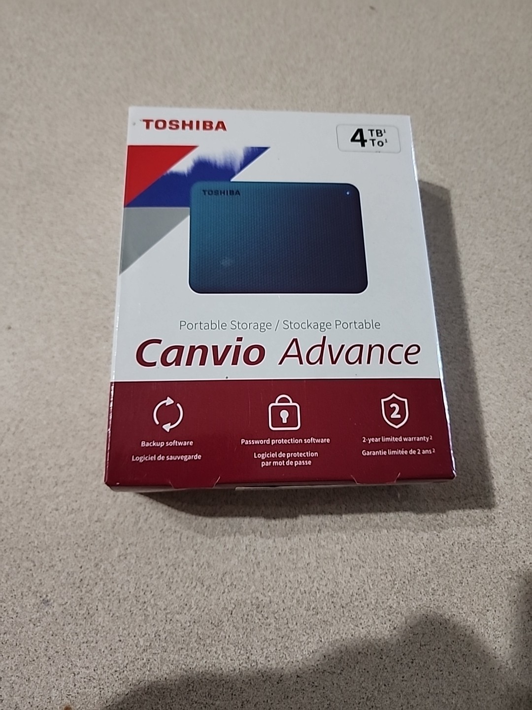 TOSHIBA DTCA40 CANVIO Advance Plus Portable External Hard Drive USB 3.0 ...