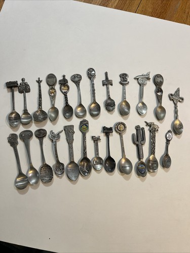 Lot of 24 Pewter Spoons Mixed States Assortment | eBay