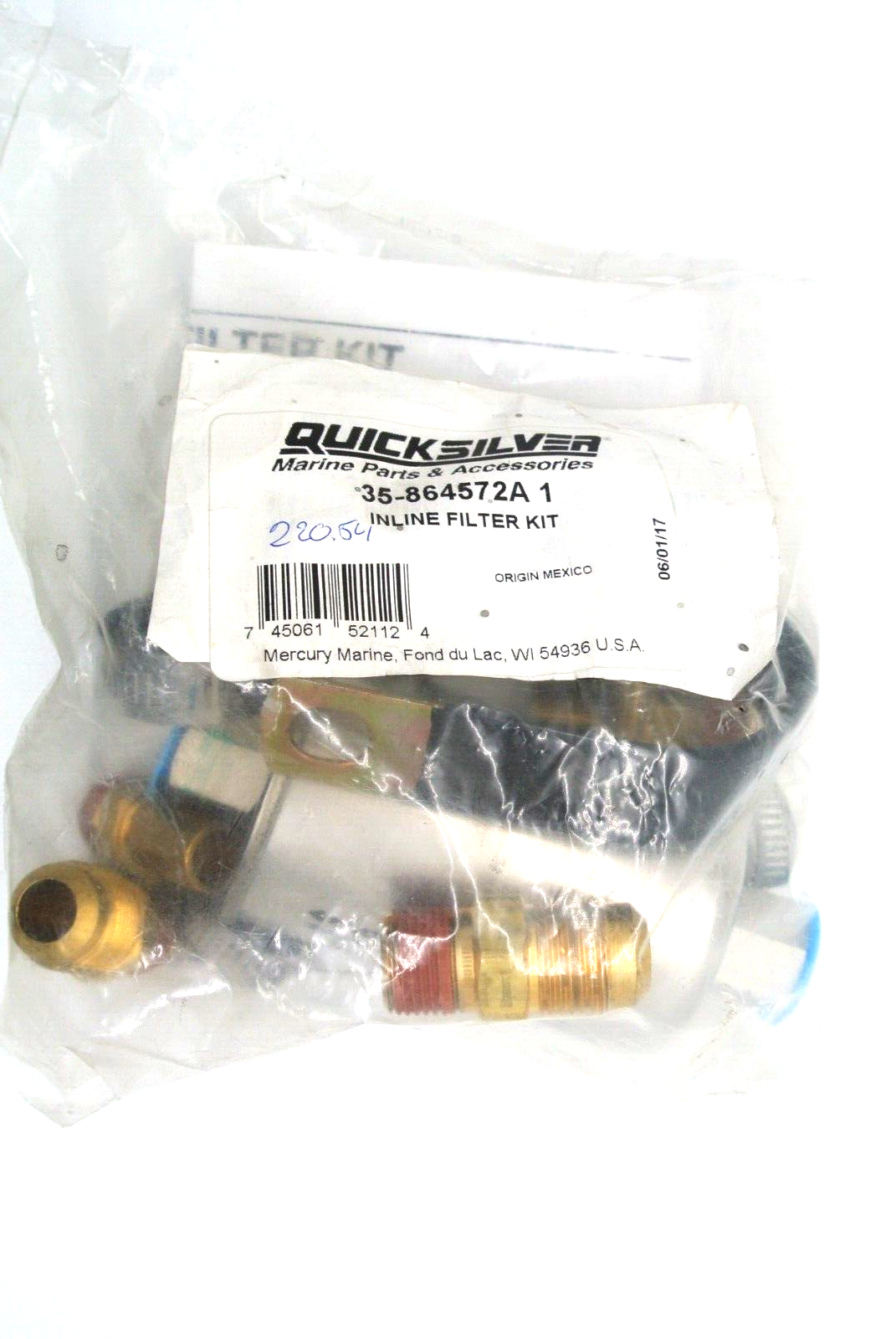NEW QUICKSILVER MARINE BOAT INLINE FILTER KIT PART NO. 35-864572A 1 | eBay