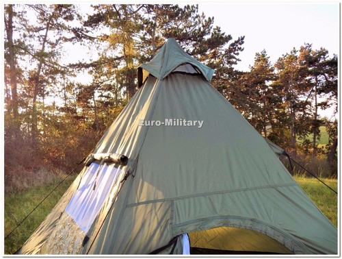 Military&Outdoor Four Man Pyramid Tipi Tent Camping Hunting Waterproof ...