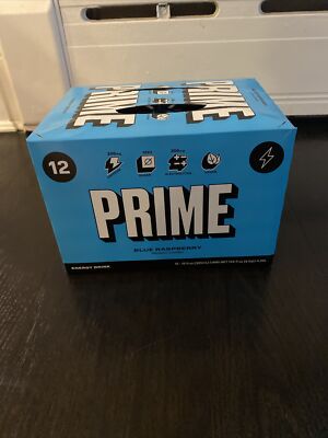Prime Energy Drink Blue Rasberry (12 Pack) By Prime Hydration | eBay
