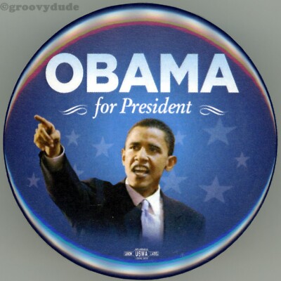 For President Barack Obama 2008 & Joe Biden Pinback Button - Campaign 2 ...