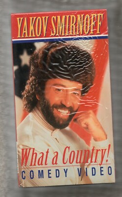 FACTORY SEALED --Yakov Smirnoff's "What a Country!" comedy VHS ...