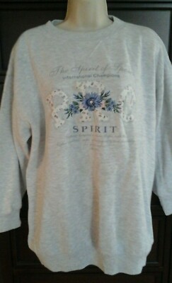 LADIES PRO SPIRIT GREAT SWEATSHIRT WITH PRO-SPIRIT LOGO AND FLORAL ...