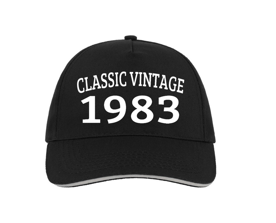 Birthday Gift Baseball Hat Cap Men's Ladies Personalised 1983 Change ...