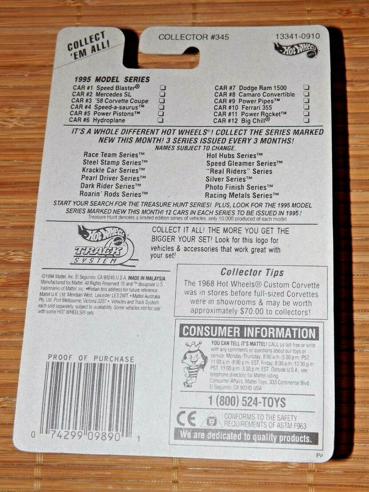 🔥 HOT WHEELS - 1995 MODEL SERIES #4 Speed-A-Saurus PURPLE 5Sp Variant ...