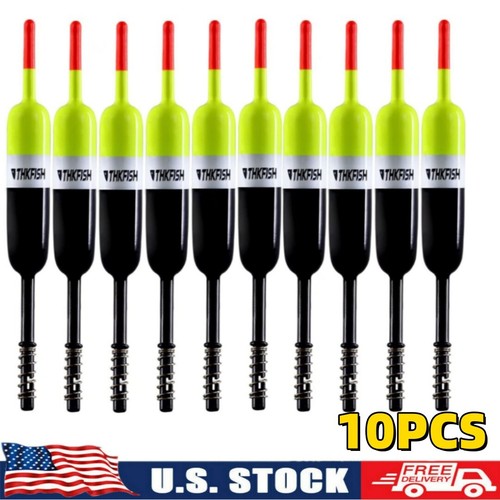 10pcs Float Bobbers balsa Wood Stick Spring Slip Bobber For Crappie ...