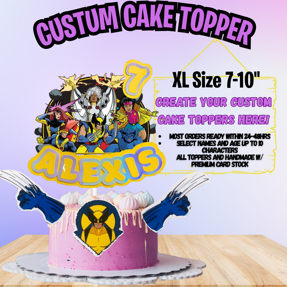 X MEN 97 wolverine cupcake topper birthday party supplies centerpiece ...