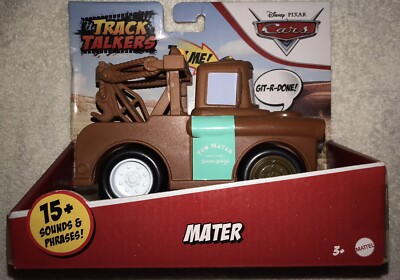 Disney Pixar Cars MATER Track Talkers 5.5" Tow Truck Sound Effects ...