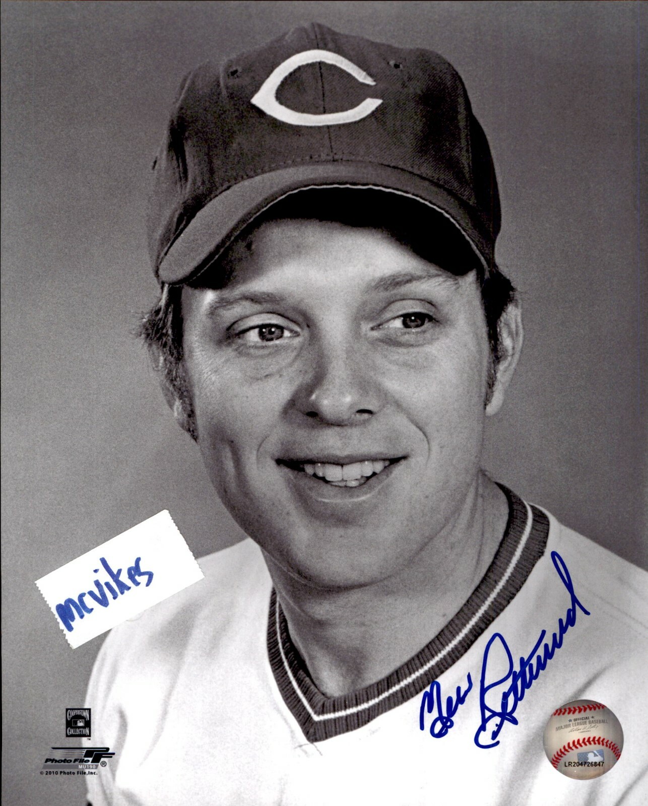 Merv Rettenmund Cincinnati Reds 1975 World Champs Autographed 8x10 ...