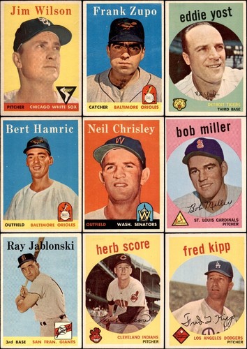 1958-59 Topps Baseball Partial Set (140) Good to VGEX *GMCARDS* | eBay